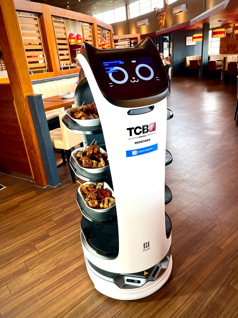 Meet Bella The Serving Robot at TCB Bury - The Rock Bury Shopping Centre